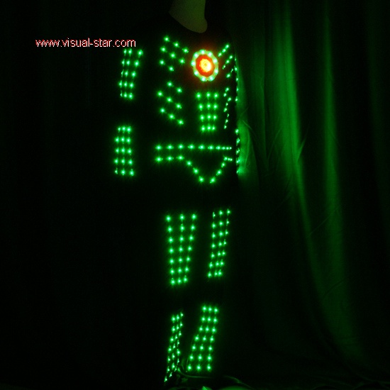 led clothes,led lighted clothing,led light suit