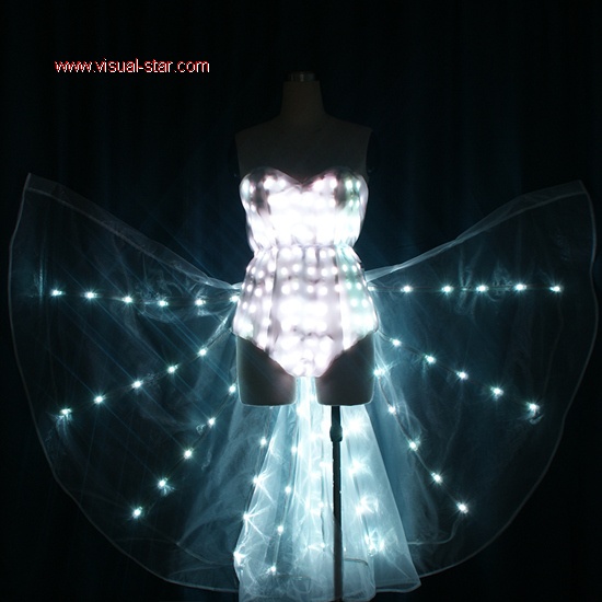Led bikini,led wings,led dance wing