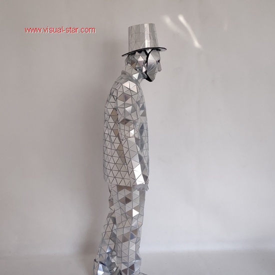 Mirror man,mirror costume,mirror suit