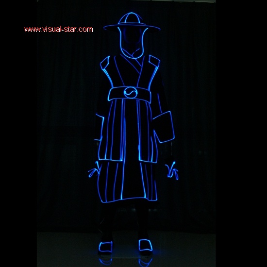 led warrior costume,light up costumes,led tron dance