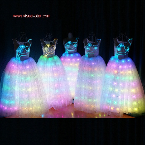 Led light dress,light up dresses,led costumes